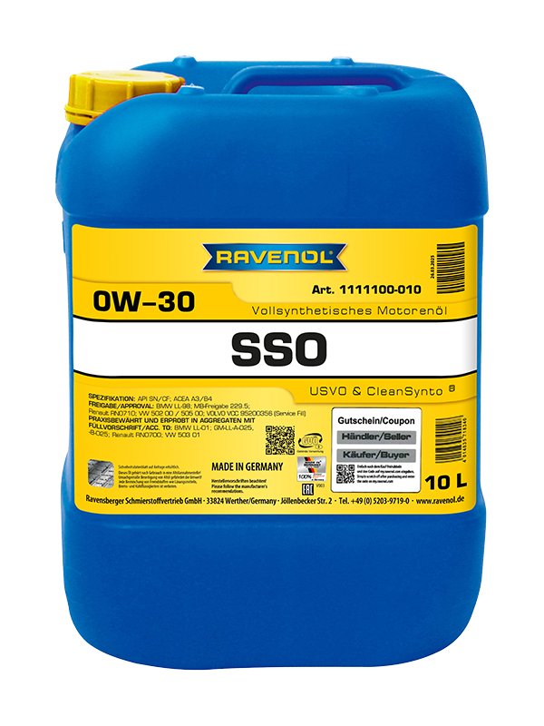 RAVENOL SSO SAE 0W-30 | RAVENOL
